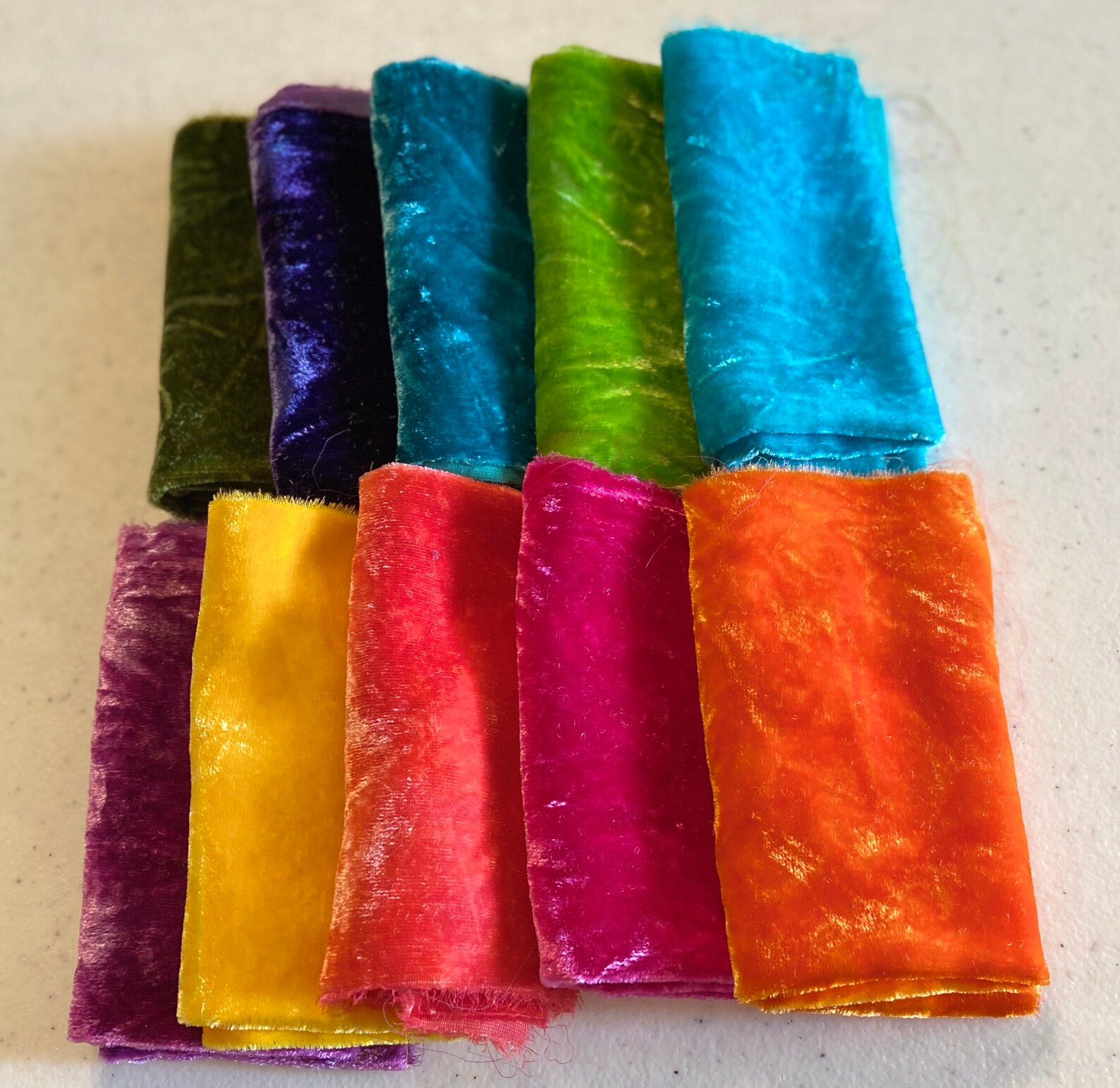 Silk Velvet Hand Dyed Fabric | Etsy