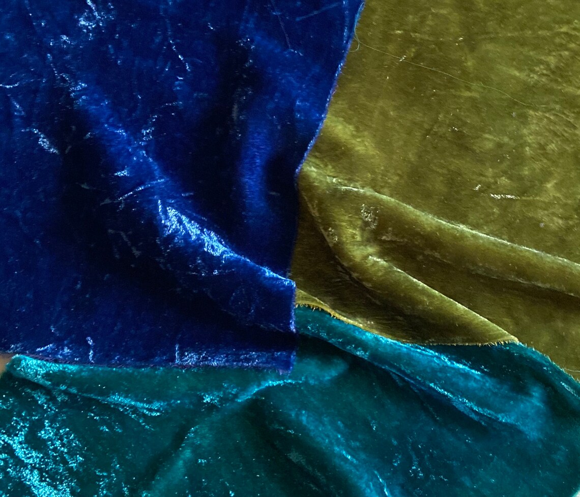 Velvet Hand Dyed Silk Velvet Fabric | Etsy