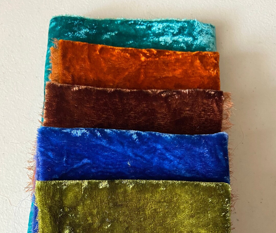 Hand Dyed Silk Velvet - Etsy