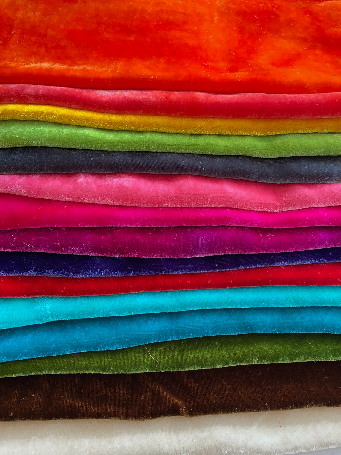 Silk Velvet Fabric Hand Dyed Silk Velvet - Etsy