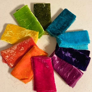 Silk Velvet Hand Dyed Fabric - Etsy