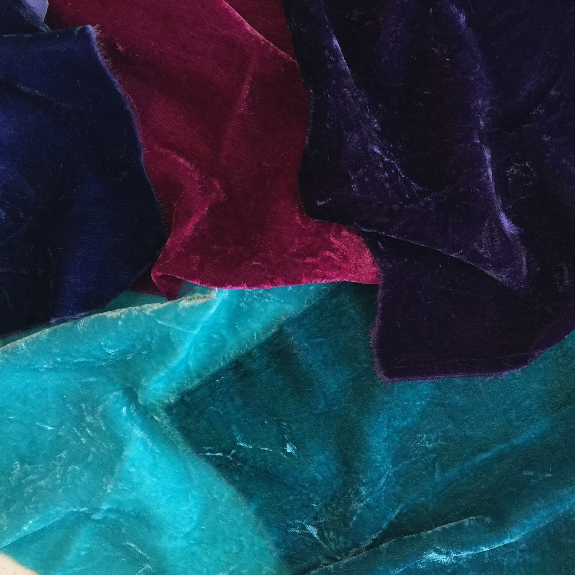Hand Dyed Silk Velvet | Etsy