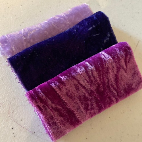 Hand Dyed Silk Velvet Color Wheel | Etsy