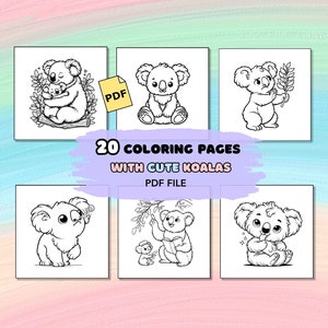 20 Printable Cute Koalas Coloring Pages for Kids and Adults High ...