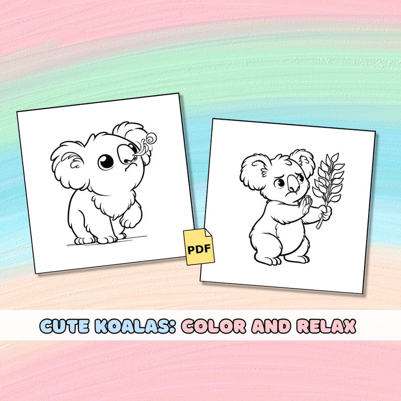 20 Printable Cute Koalas Coloring Pages for Kids and Adults High ...