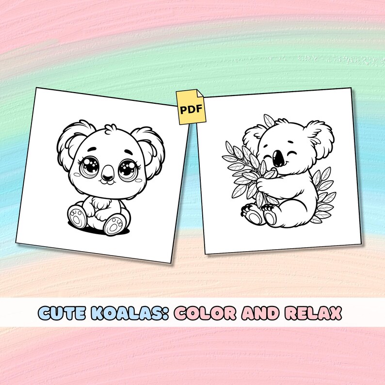 20 Printable Cute Koalas Coloring Pages for Kids and Adults High ...
