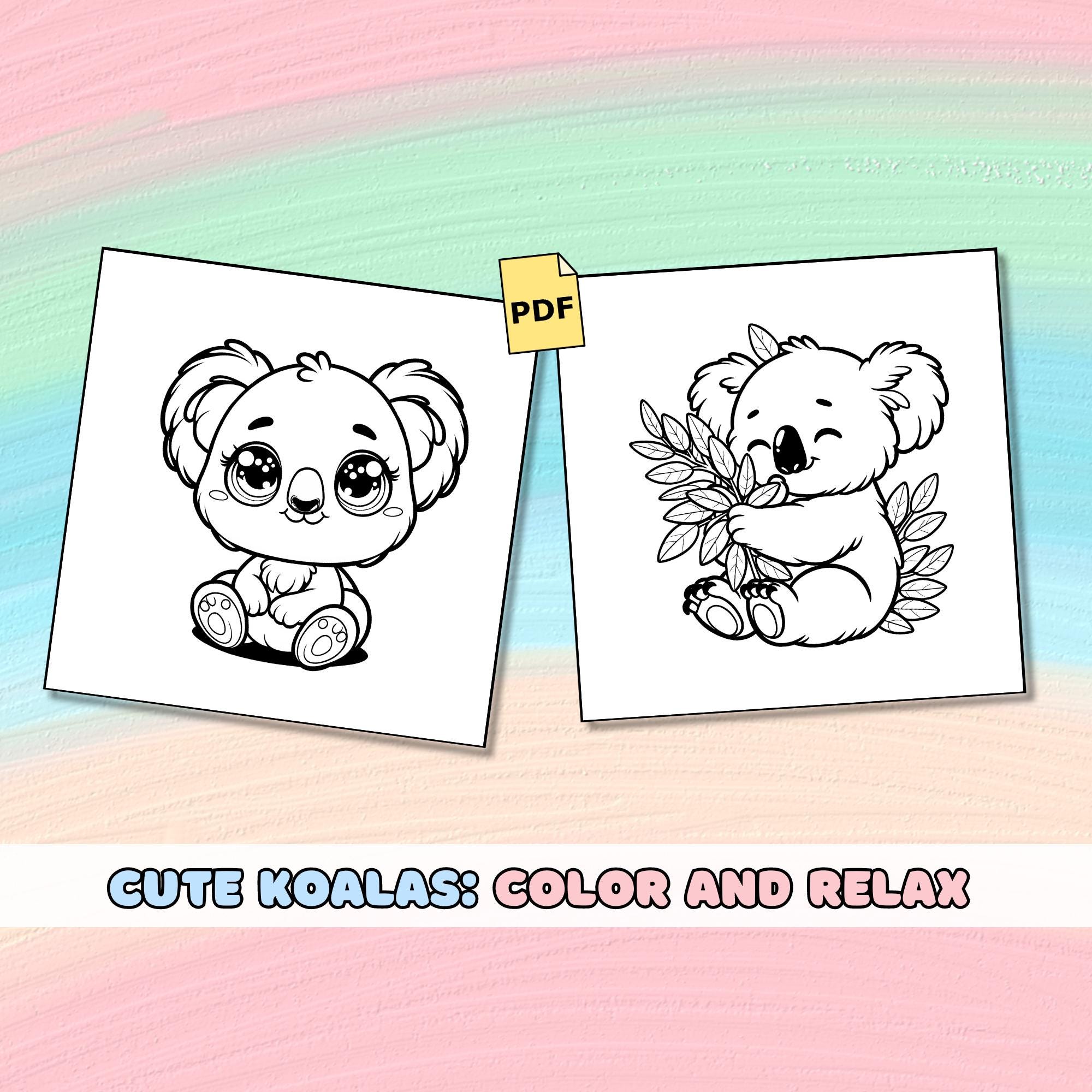 20 Printable Cute Koalas Coloring Pages for Kids and Adults High ...