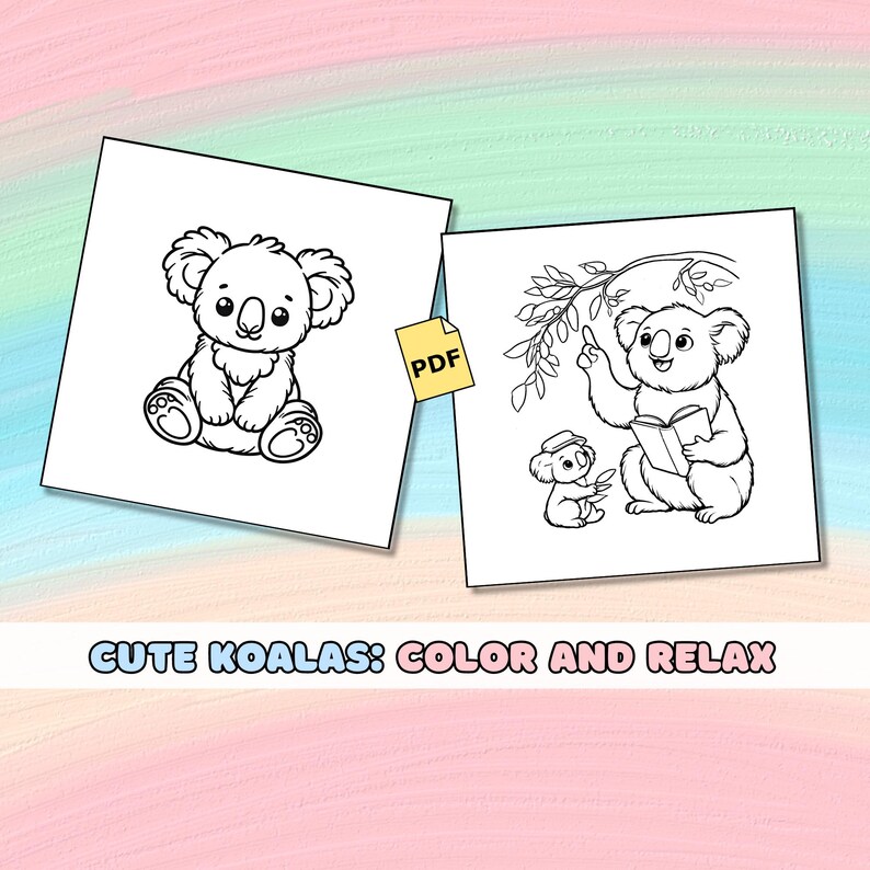 20 Printable Cute Koalas Coloring Pages for Kids and Adults High ...