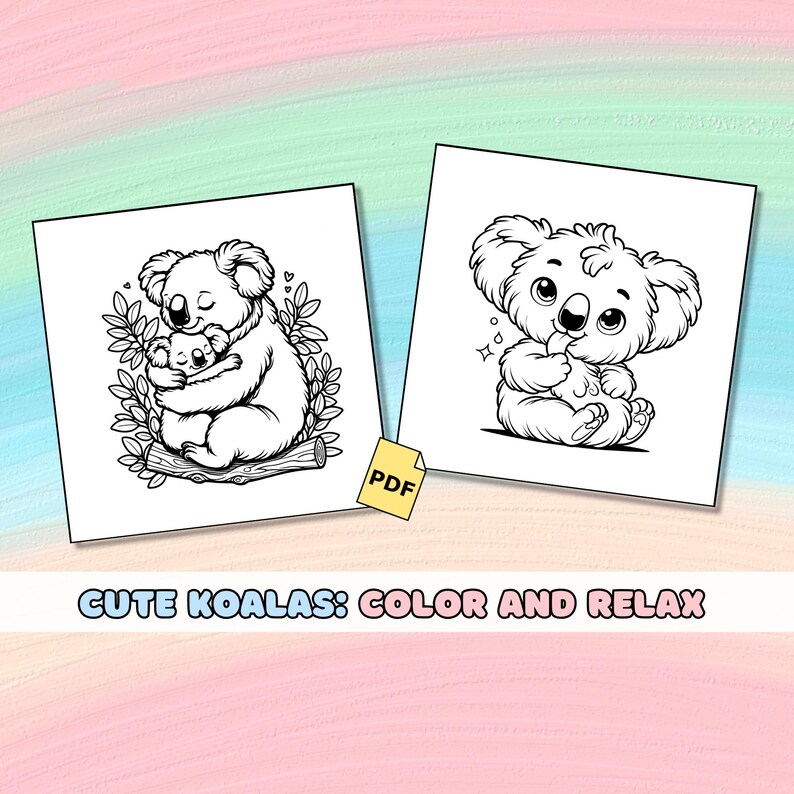 20 Printable Cute Koalas Coloring Pages for Kids and Adults High ...