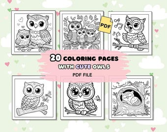 20 Printable Cute Farm Animals Coloring Pages for Kids and Adults: Bold ...