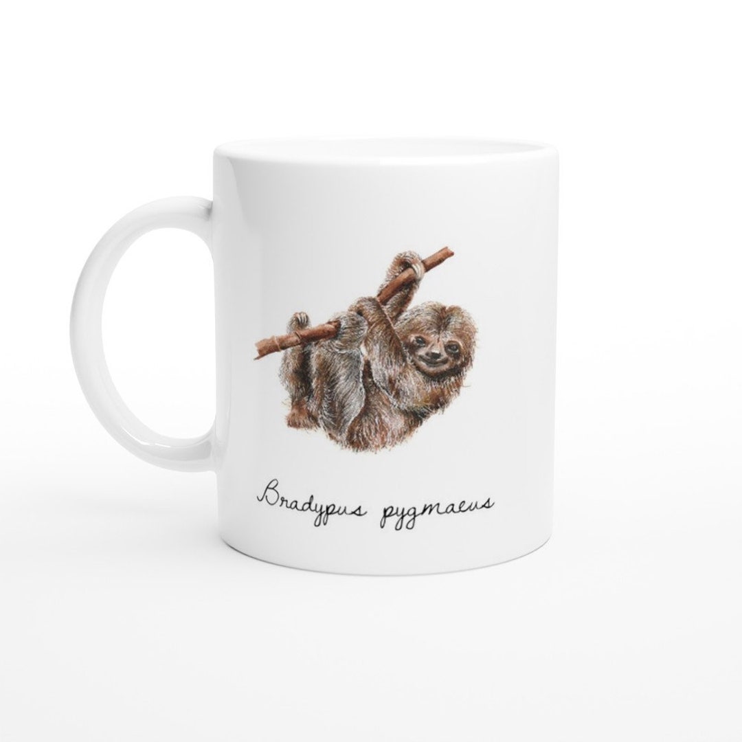 Pygmy Three-toed Sloth bradypus Pygmaeus Ceramic Mug - Etsy