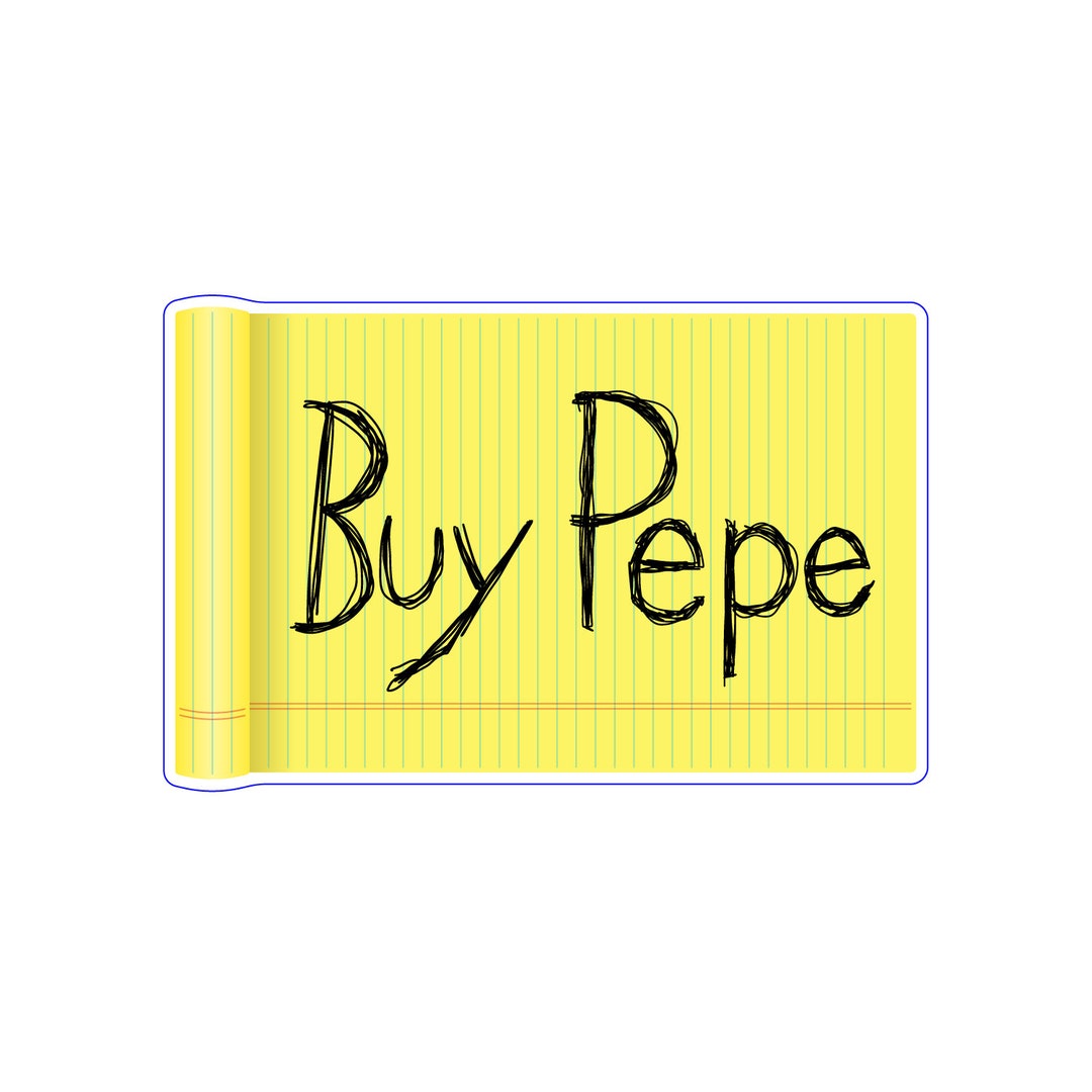 Buy PEPE Notepad Sticker - Etsy