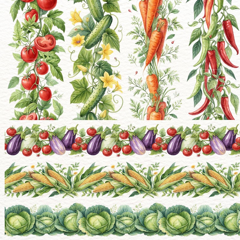 Vegetable Stencil - Etsy