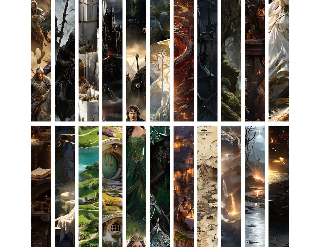 Set of 23 Middle-earth Seamless Patterns, Digital Paper, Middle-earth ...