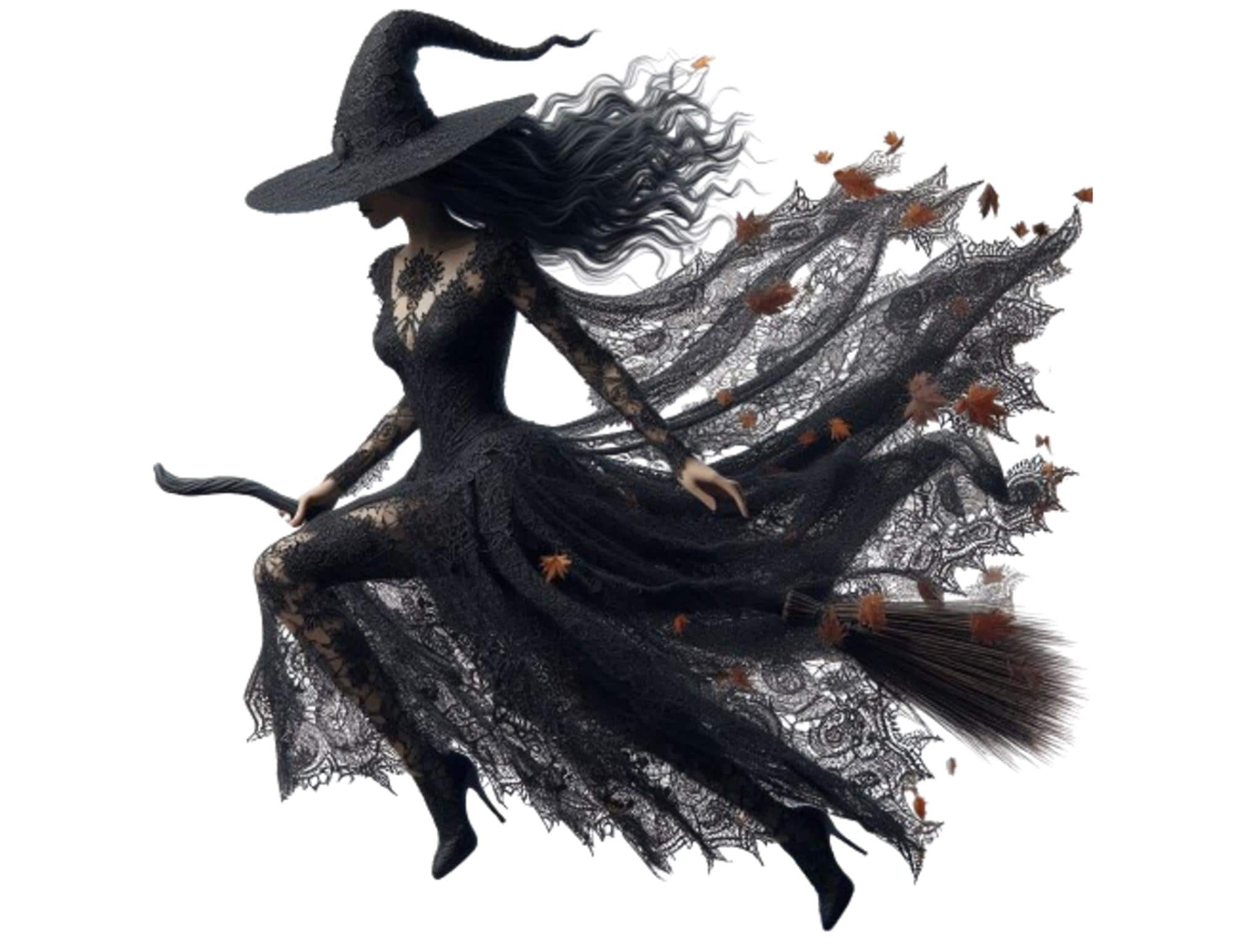 14 Halloween Witch Clipart - Elegant and Realistic PNG , Printing, Web ...