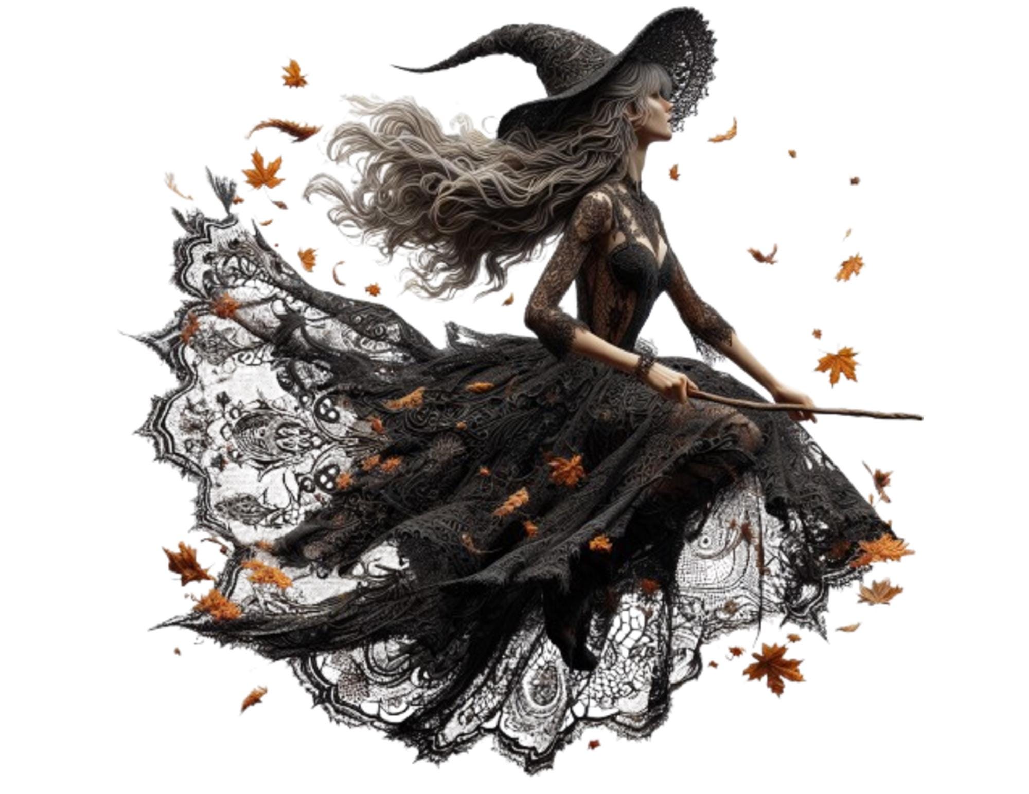 14 Halloween Witch Clipart - Elegant and Realistic PNG , Printing, Web ...