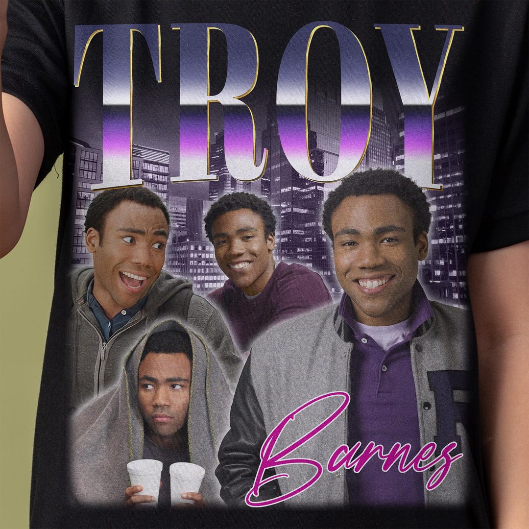 Troy Barnes Shirt - Customized Vintage Gift for Him/her. - Etsy