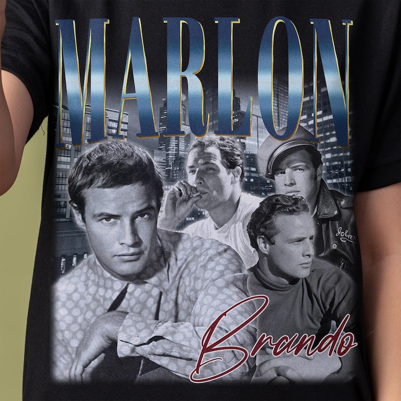 Marlon Brando Shirt - Customized Vintage Gift for Him/her. - Etsy
