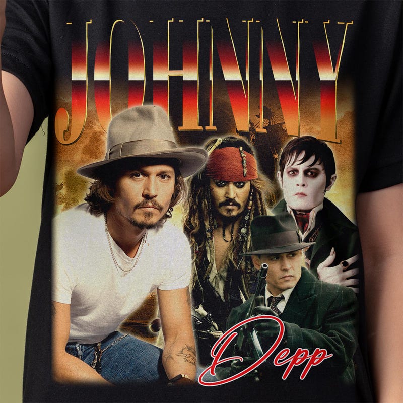 Johnny Depp T Shirt - Etsy