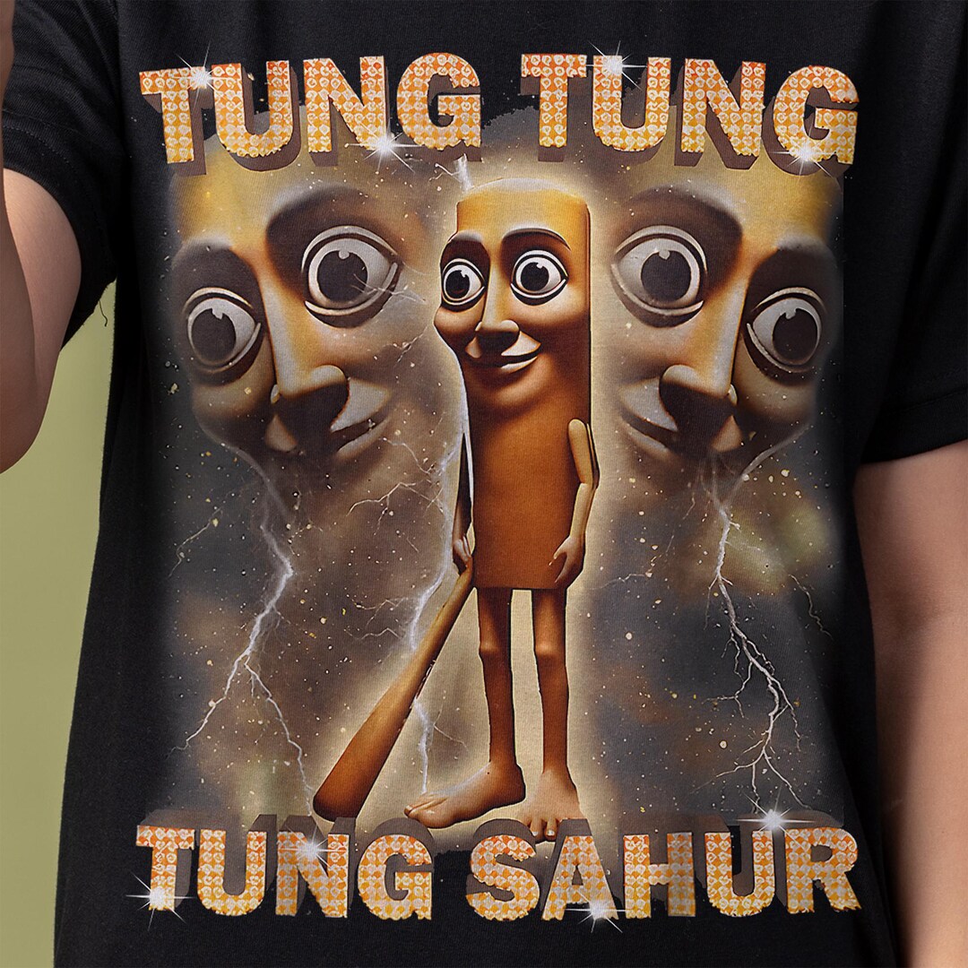Tung Tung Sahur Shirt - Italian Brainrot Anomaly Shirt, Weirdcore Meme ...