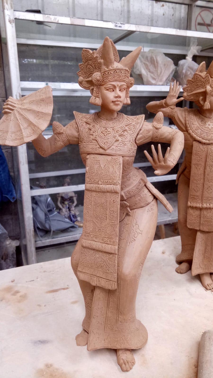 INDONESIAN POTTERY STATUE - Etsy