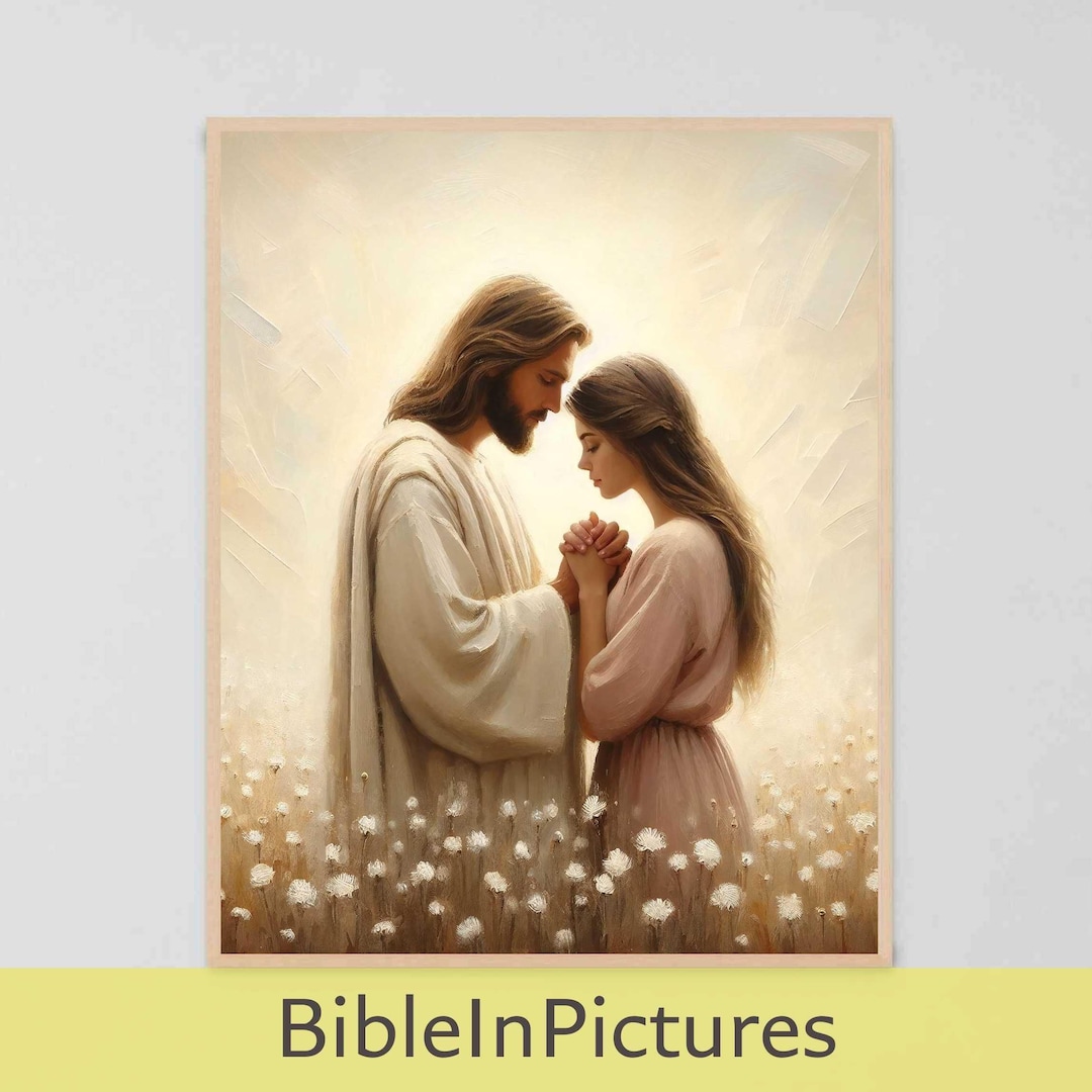 Close to Him, Christian Wall Art, Jesus Praying, Jesus Wall Art, LDS ...