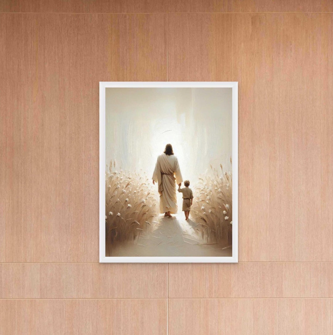 Hand in Hand, Christian Painting, Jesus With Boy, Picture of Jesus, LDS ...
