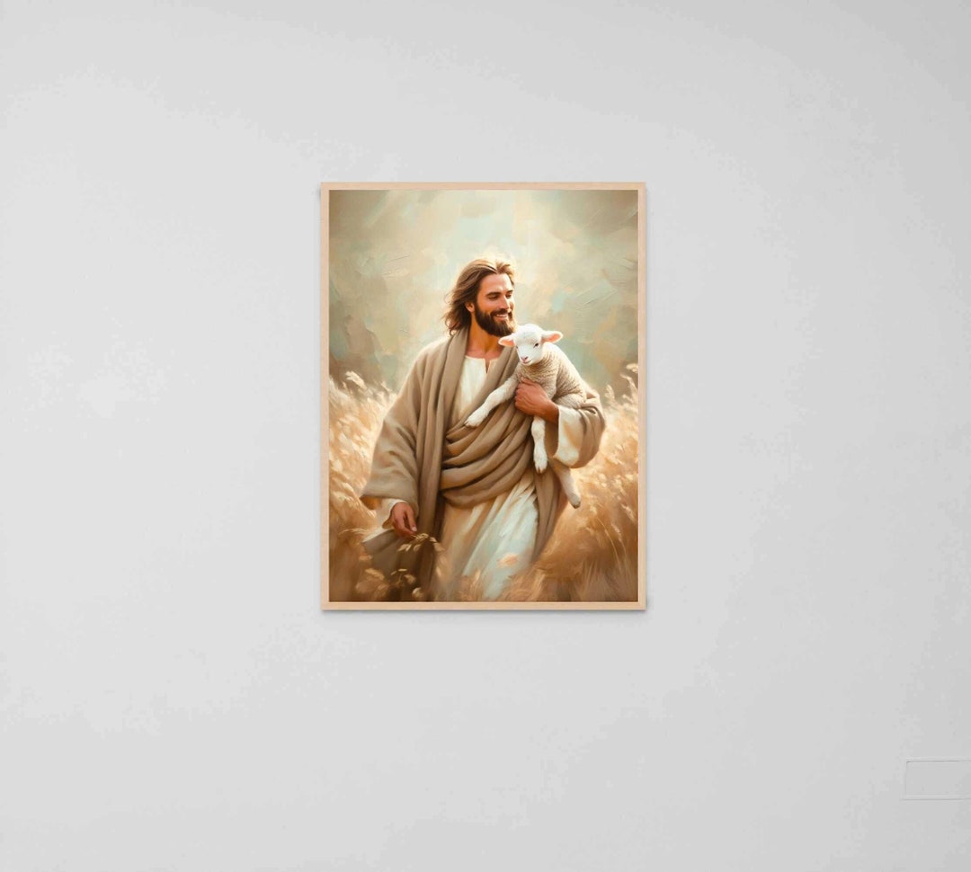 The Savior, Christian Art, Jesus Saves Lamb, Picture of Jesus, LDS ...