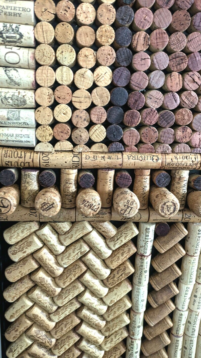 Cork Art, Mosaic, Recycled, Relief, Cork, Wine, Champagne, Wine Art ...