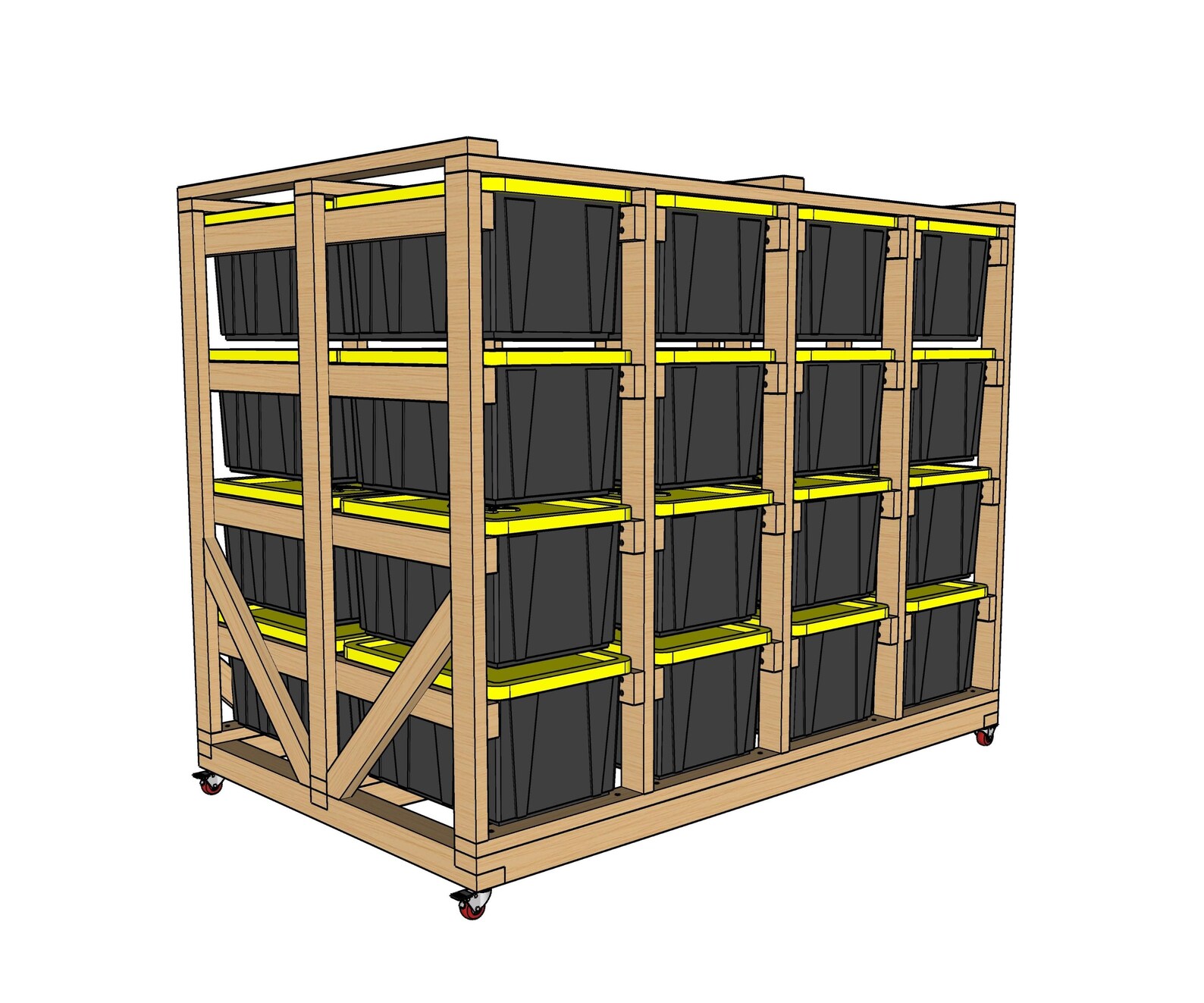 Mobile Storage System Digital Plans // Garage Storage // Mobile Garage ...