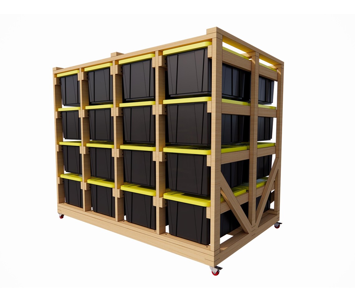 Mobile Storage System Digital Plans // Garage Storage // Mobile Garage ...