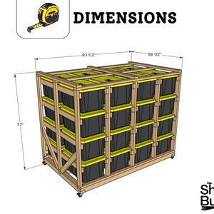 Mobile Storage System Digital Plans // Garage Storage // Mobile Garage ...