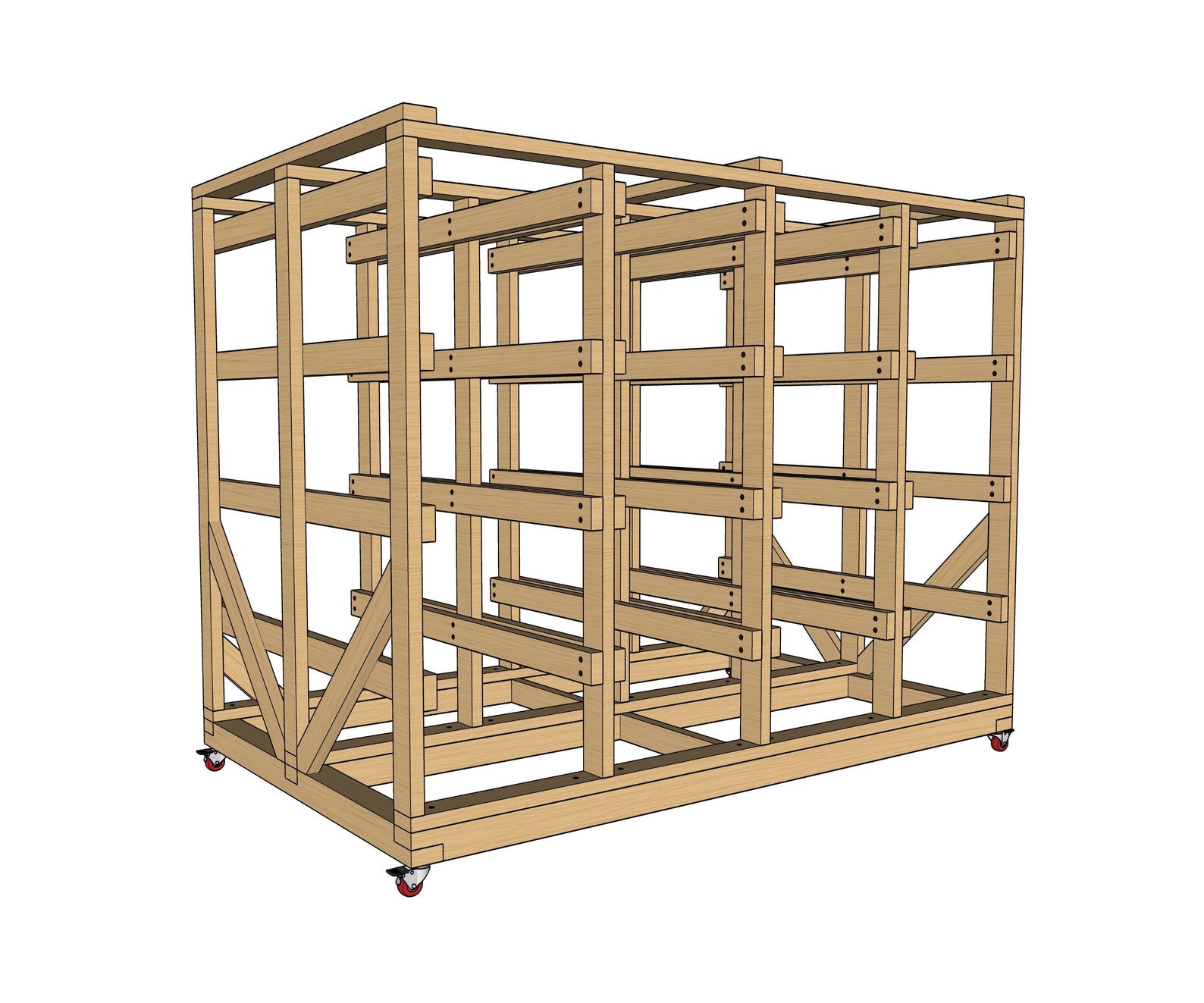 Mobile Storage System Digital Plans // Garage Storage // Mobile Garage ...