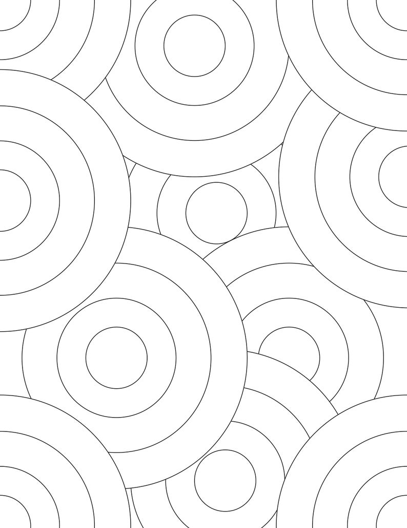 Ocd/anxiety Relaxing Adult Coloring Book Printable Downloads - Etsy