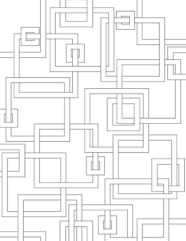 Ocd/anxiety Relaxing Adult Coloring Book Printable Downloads - Etsy