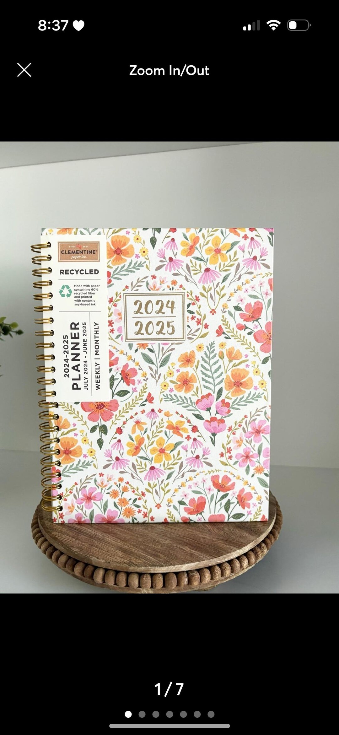Clementine Paper Inc 2024-2025 Weekly/monthly Planner - Etsy UK