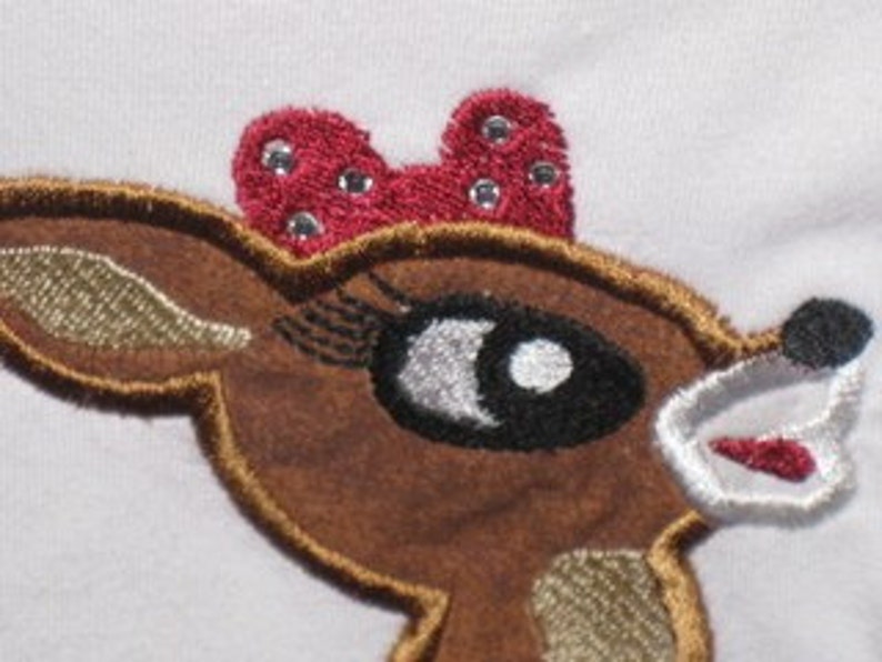 Rudolph the Red-nosed Reindeer/ Clairese Custom Christmas Applique ...