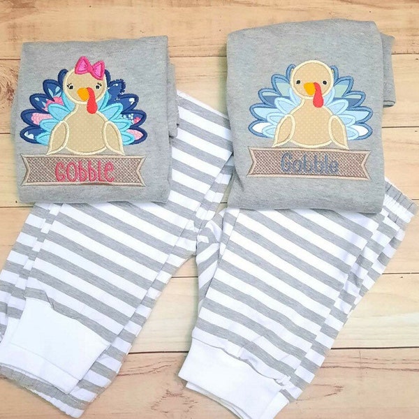 Thanksgiving Pajamas Family - Etsy