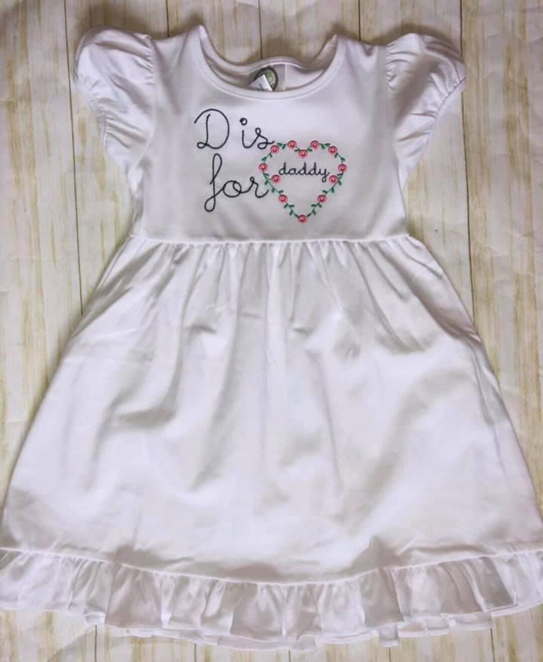 Father’s Day Embroidered Dress D is for Daddy - Etsy