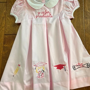 G is for Graduate Graduation Pleat School Dress - Etsy