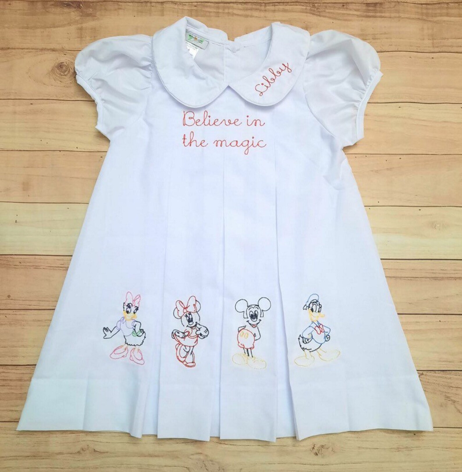 Vacation Mouse Embroidered Seersucker Jon Jon - Etsy