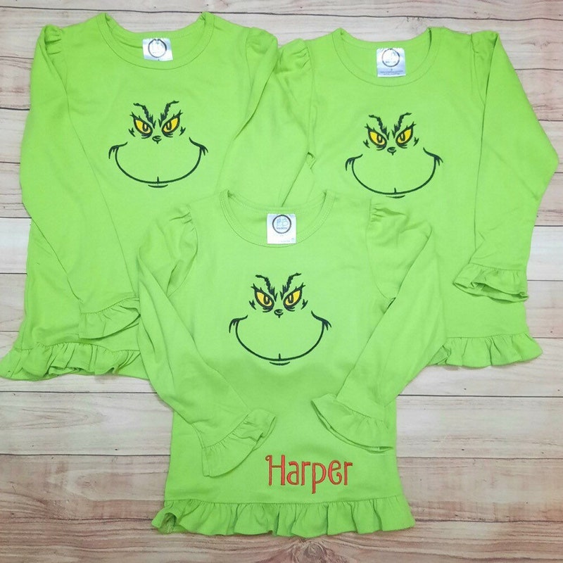 Grinch Monogram Svg - Etsy