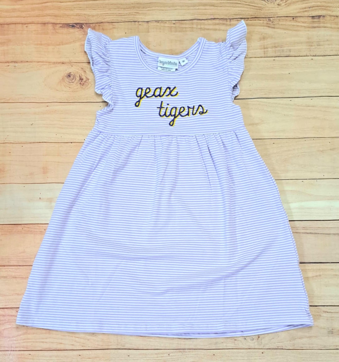 LSU Tigers Football Embriodered Dress - Etsy