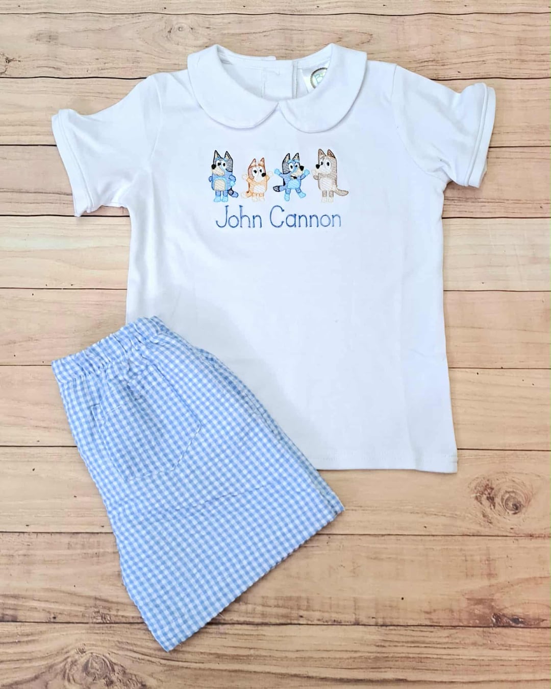 Bluey Vacation Birthday Embroidered Outfit - Etsy