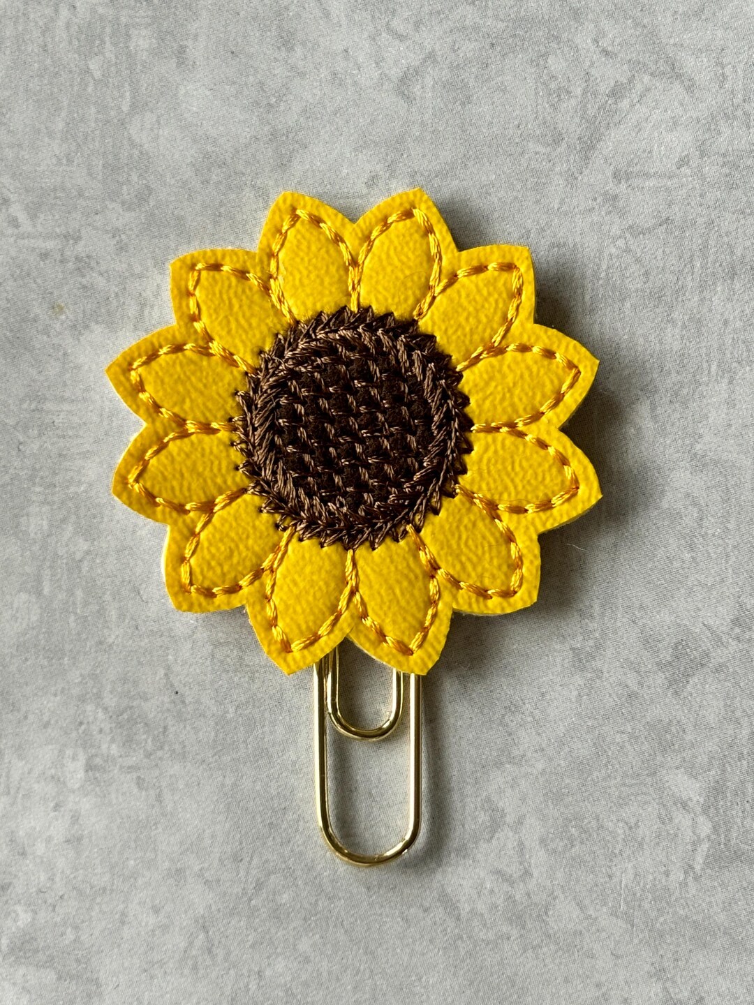 Sunflower Planner Clip, Paper Clip Planner Clip, Accessory for Planners ...