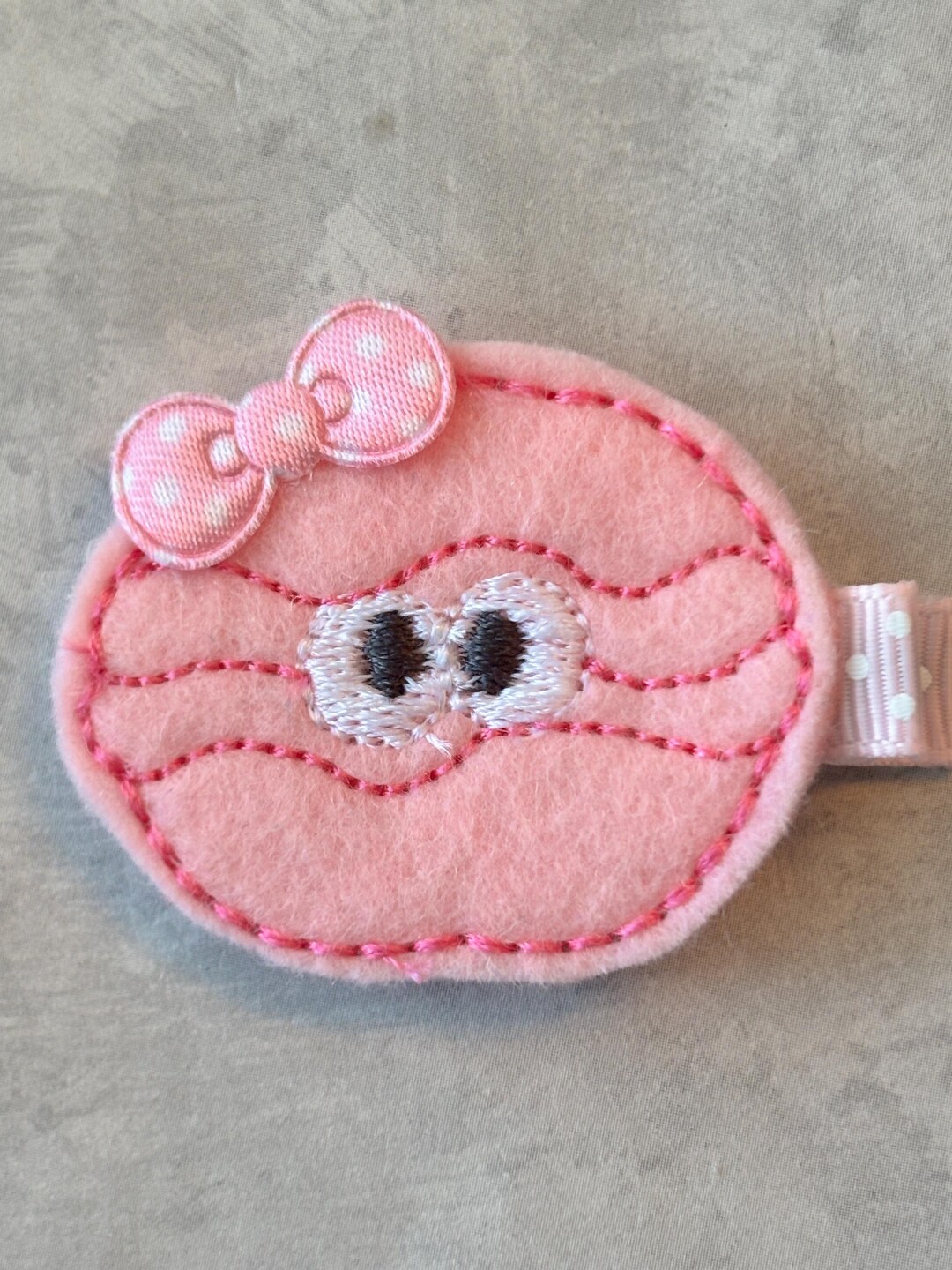 Pink Clam Hair Clip, Felt Beach Hair Clip, Girls Hair Clips, Toddlers ...