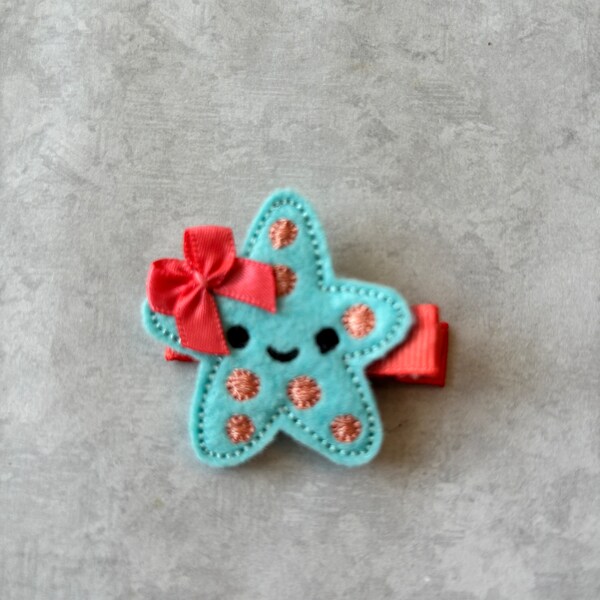 Starfish Hair Clip - Etsy