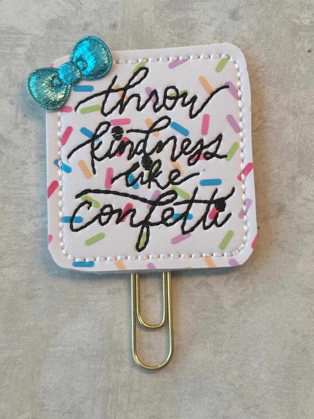 Throw Kindness Like Confetti Planner Clip, Planner Clip, Accessory for ...