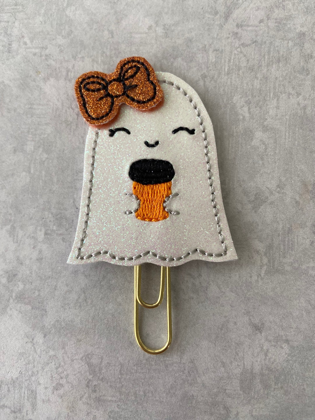 Halloween Planner Clips, Ghost Planner Clip, Bookmark, Planner ...