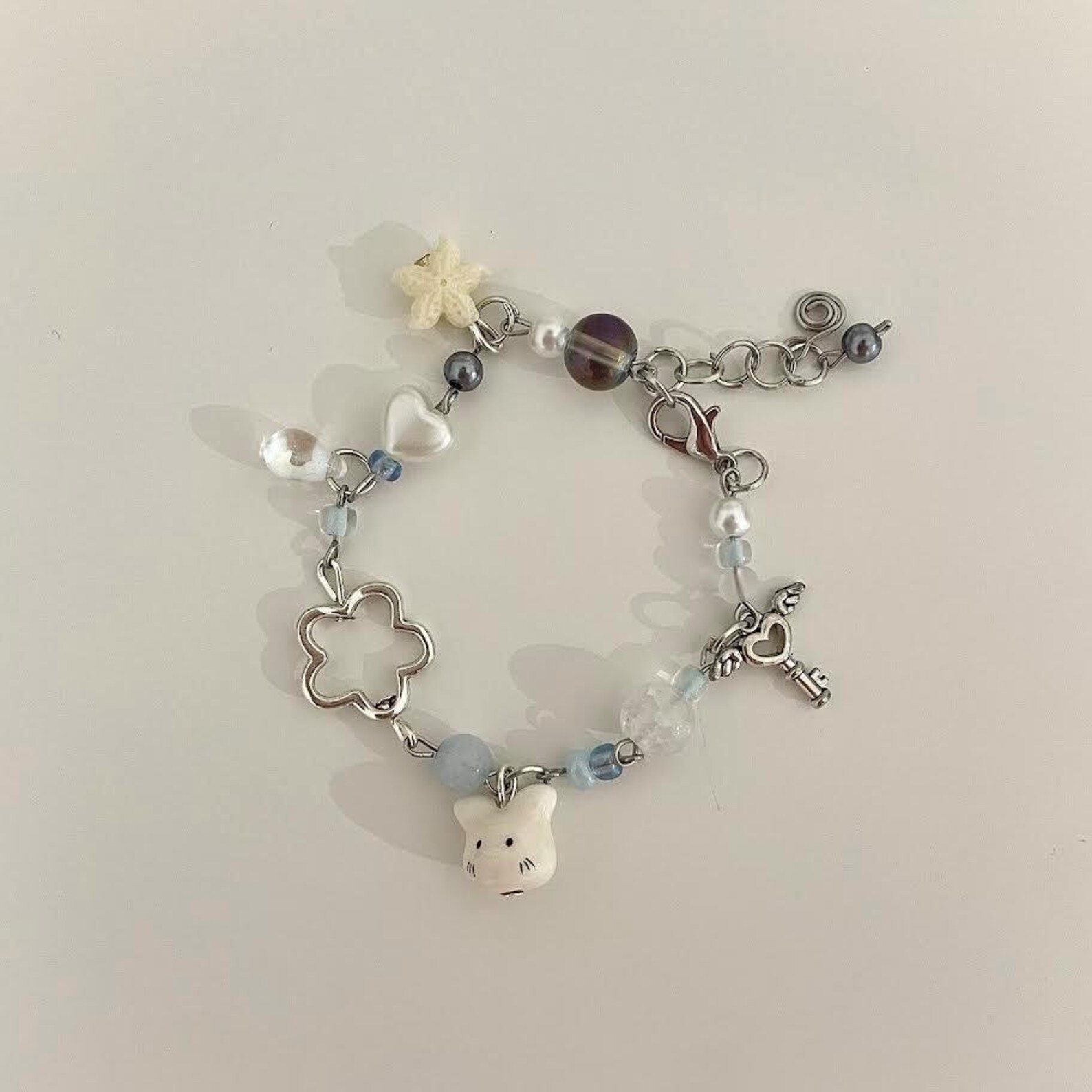 WIFTY Inspired Charm Bracelet, When I Fly Towards You Blue Cluster ...